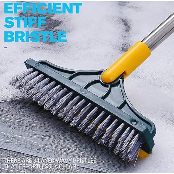 2in1 Floor Scrub Cleaning Brush Wiper for Bathroom Floor Cleaning Brush ...