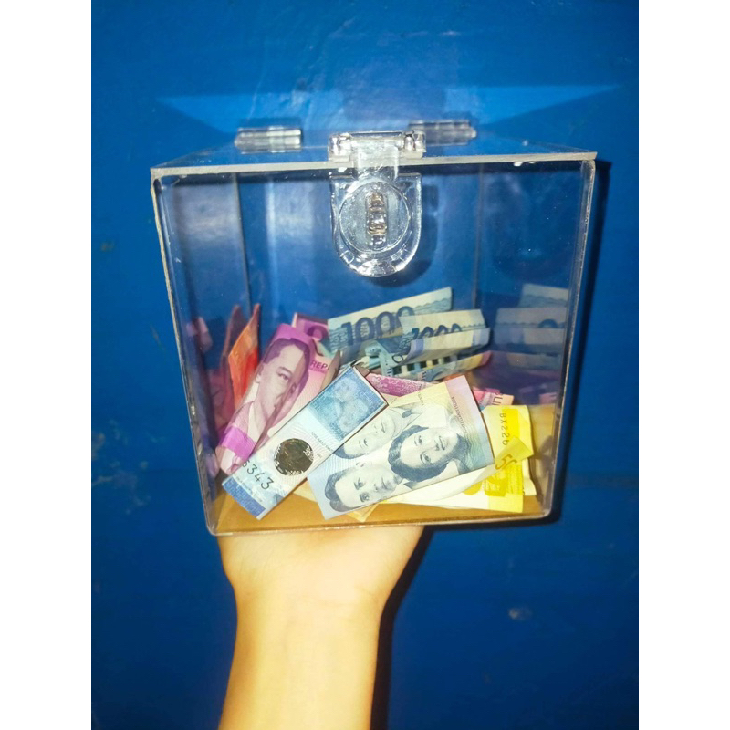 5x5x5 Suggestion box/ Tipbox/ Donation box Alkansiya Acrylic ...