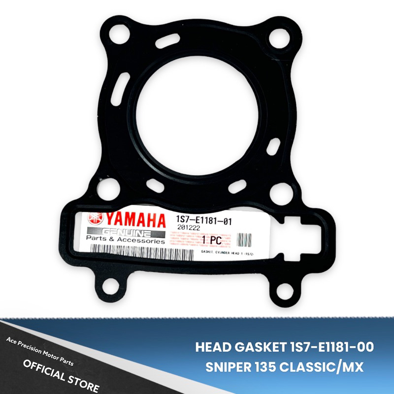 HEAD GASKET SNIPER MX135/CLASSIC135 1S7-E1181-01 YAMAHA GENUINE | Shopee Philippines