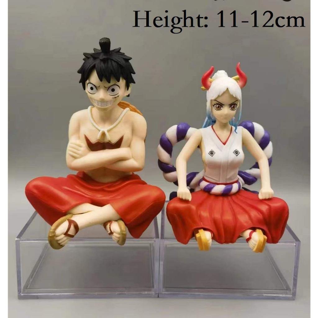 One Piece Luffy and Yamato Sitting Set of 2 Collectible Action Figures ...