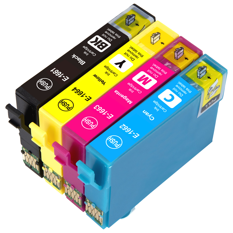 4 Pack 166 Xl 166Xl Bk C M Y Ink For Epson Full Set High Capacity T1661 ...
