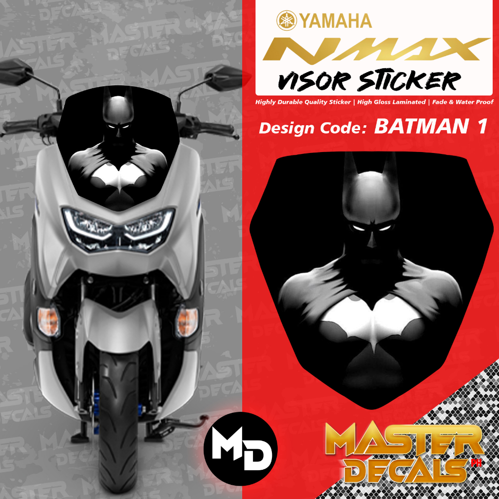Nmax Visor Sticker Printed Laminated Waterproof High Quality | Shopee ...