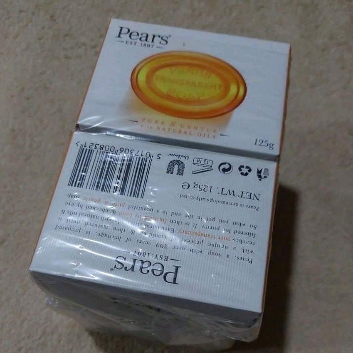 Pears Transparent Soap Bar 125g (1 bar only) | Shopee Philippines