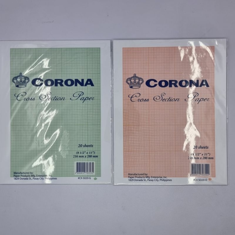 Corona Cross Section Paper | Shopee Philippines