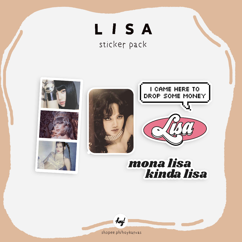 Blackpink Lisa Sticker Pack | Shopee Philippines