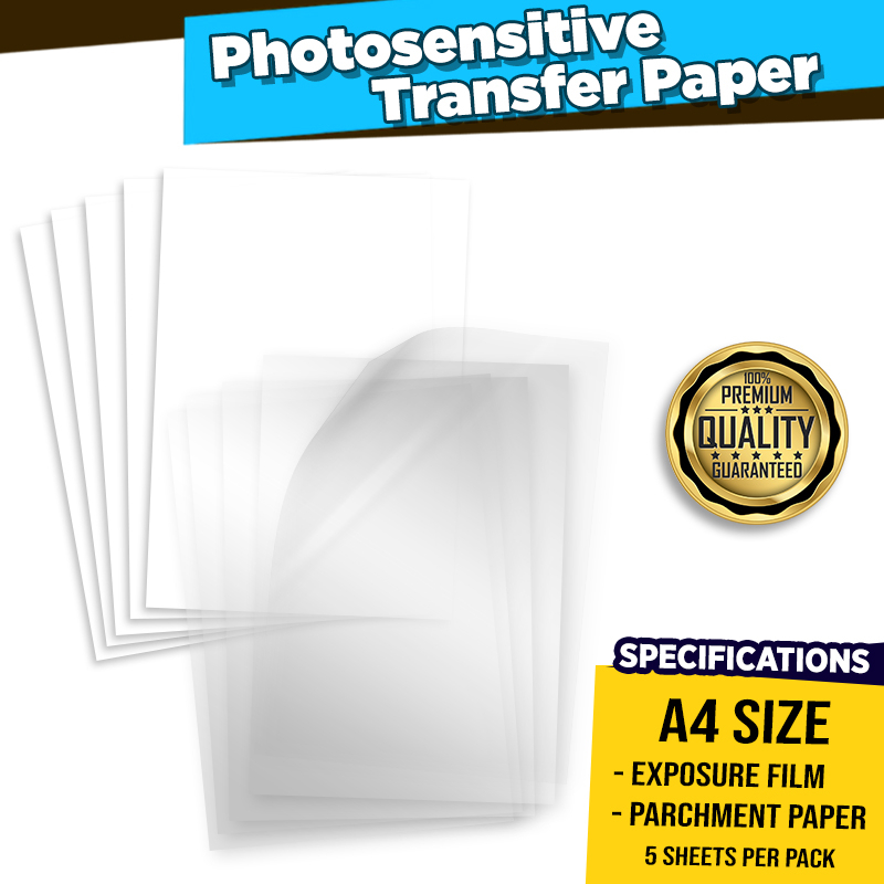 5 sheets - Transfer Paper for Flash Stamp Making Parchment Exposure ...