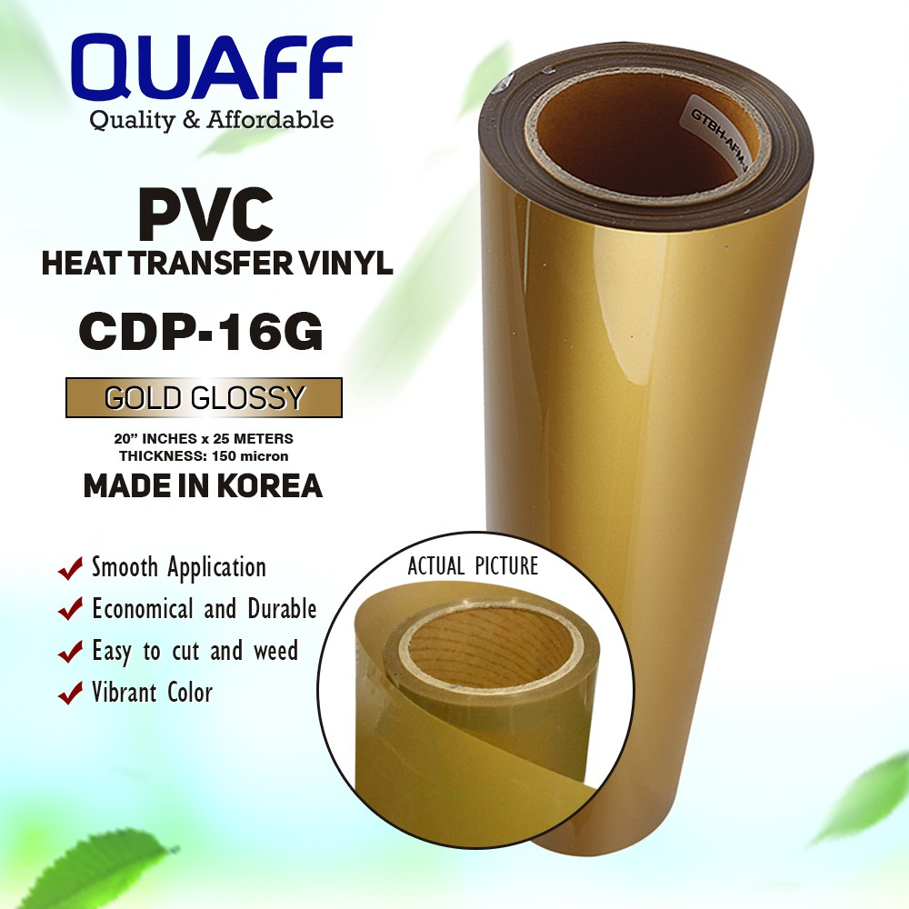 PROMO PACKAGE - QUAFF Korea Rubberize CDP Heat Transfer Vinyl for T ...