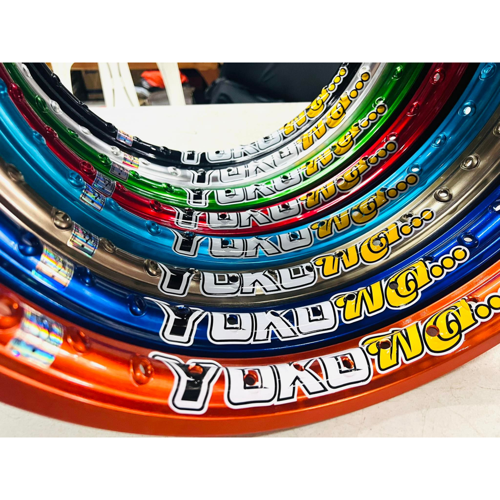 BUDGET MEAL YOKO RIMS SPEEDMODE PPR CARBON STYLE AND PLAIN COLOR 1.2 1. ...