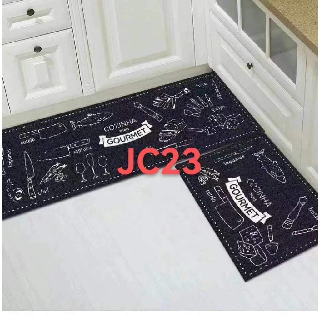 GREENMOON 2PCS Kitchen Carpet Floor Mat Non-slip Thicken Doormat Rugs ...