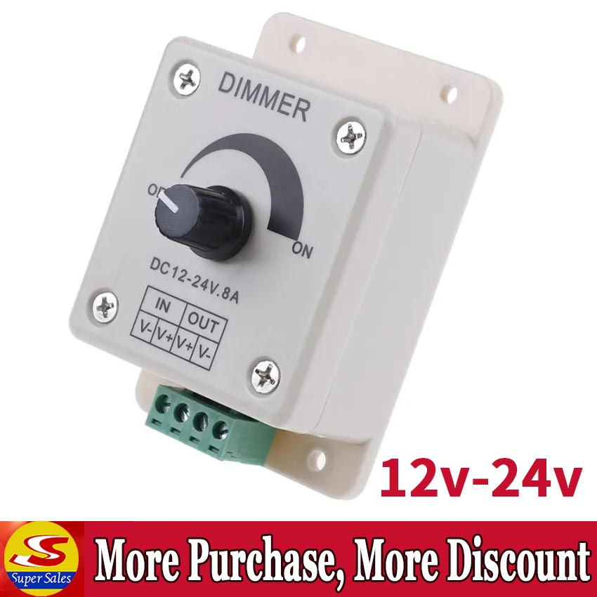【SuperSales】1Pc DC 12-24V LED Dimmer Switch Adjustable Light Switch ...