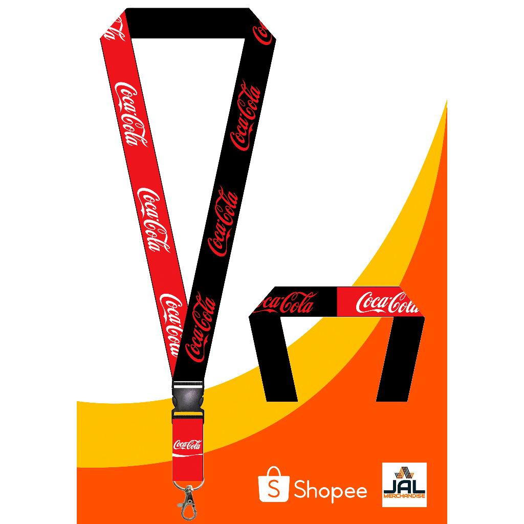Coca Cola ID lace design / ID lanyard | Shopee Philippines