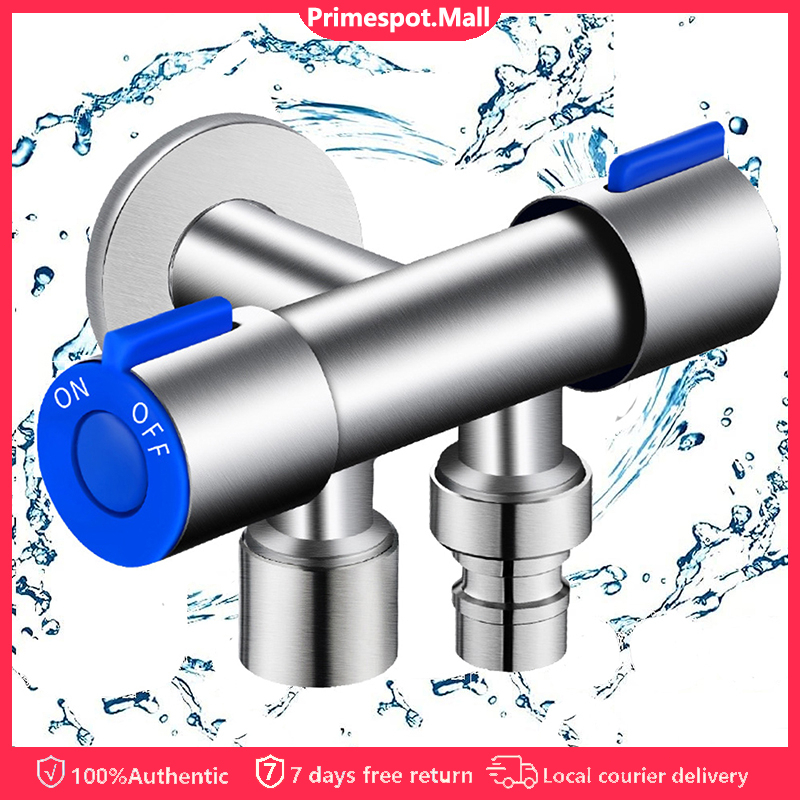 Stainless Steel Double Control Angle Valve Double Out Water One Into ...