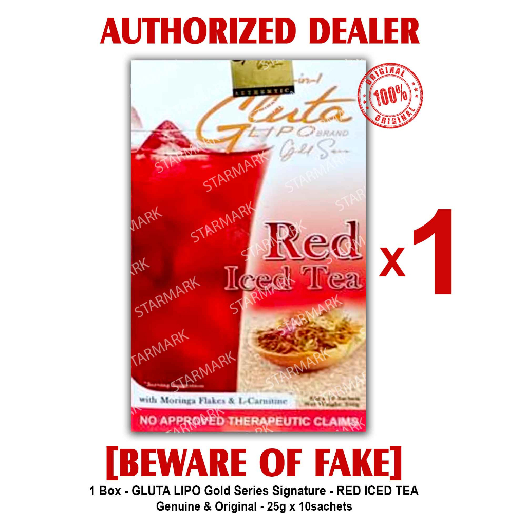 Glutalipo RED ICED TEA Gluta Lipo Gold Series RED ICE TEA Signature 10 ...