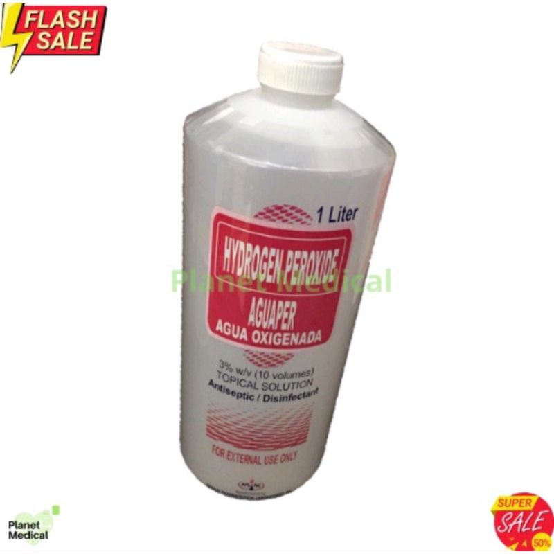 Hydrogen Peroxide 1000ml 3% 1liter | Shopee Philippines