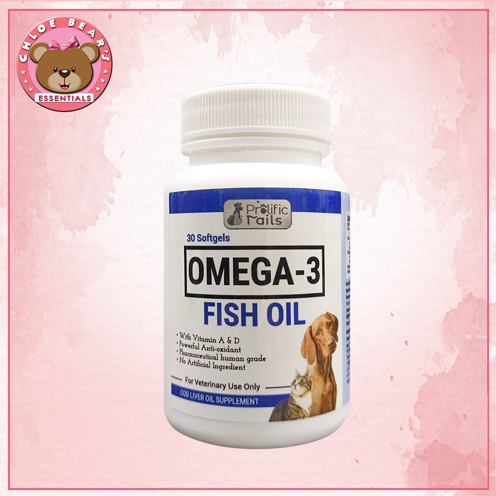 BOB-Pure Deep Sea Fish Oil Omega 3-K9 30 Soft Gel Dogs & Cats ...