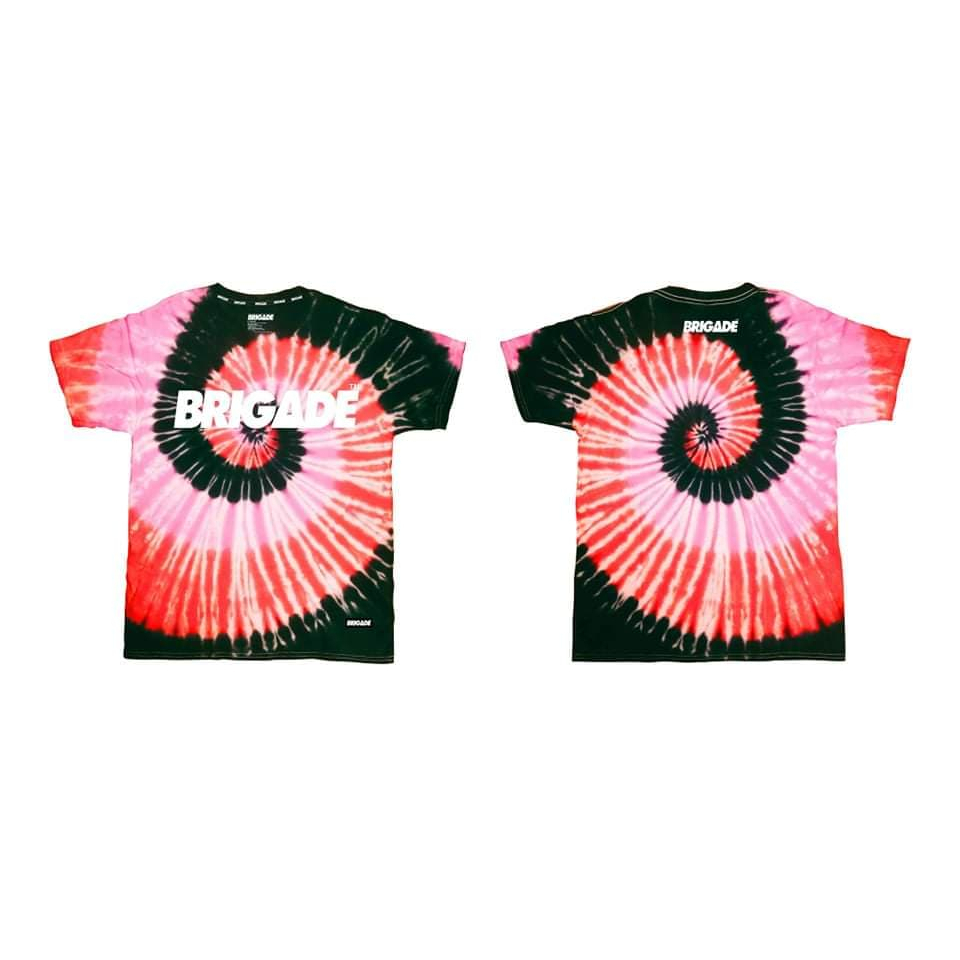 ALL LOCAL BRAND - Brigade "TWIRL PINK-BLACK" Men T-Shirt (Tiedye ...