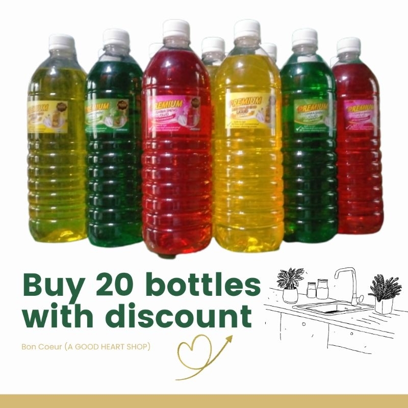 BUY 20 BOTTLES PREMIUM DISHWASHING LIQUID SOAP (WITH DISCOUNT) | Shopee ...
