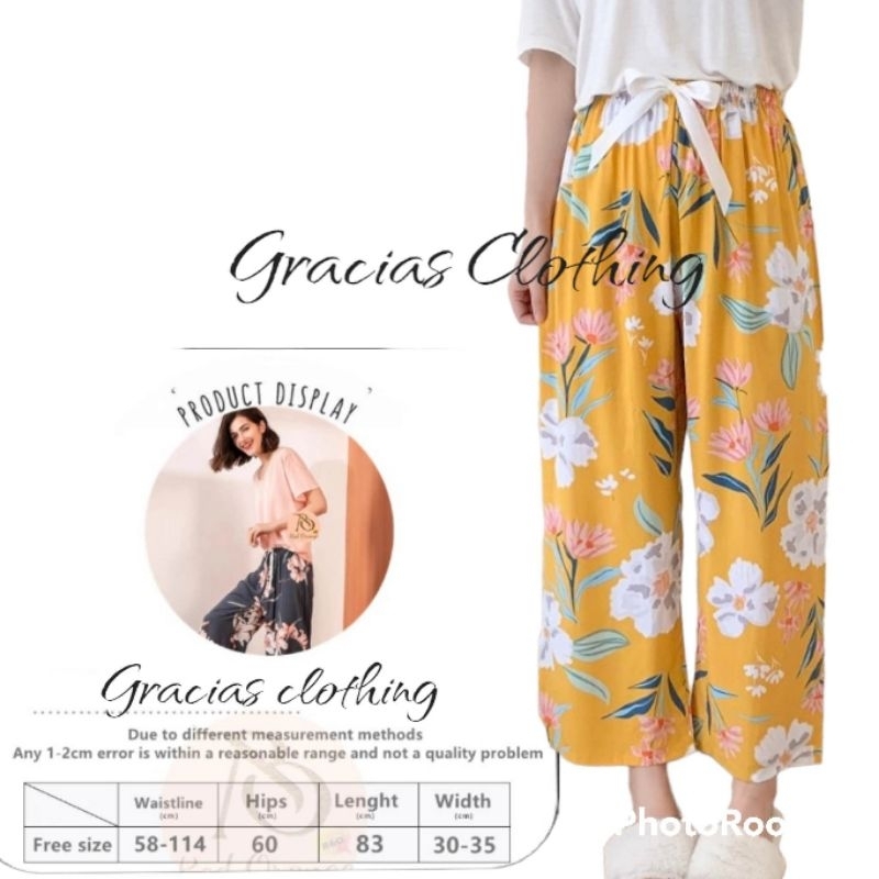 SQUARE PANTS FOR WOMEN WIDE LEG GOOD QUALITY, CHALIS FABRIC FRESH ...