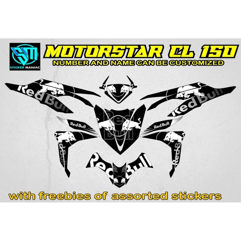 Motorstar CL 150 full body decals Laminated | Shopee Philippines