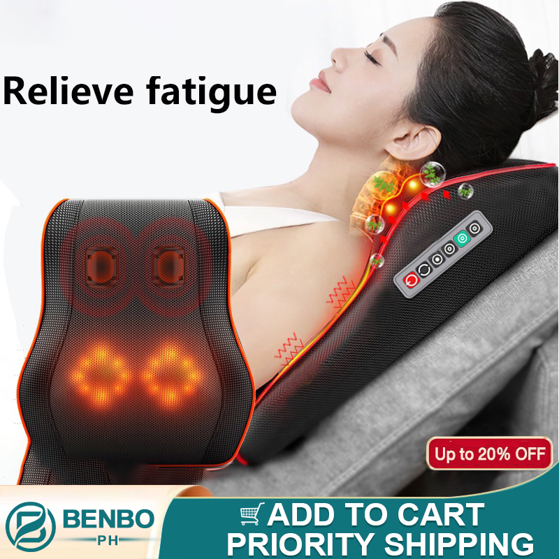 8 In 1 Electric Back Massager Pillow Intelligent Massager Foot Head Shoulder Neck Body Massage