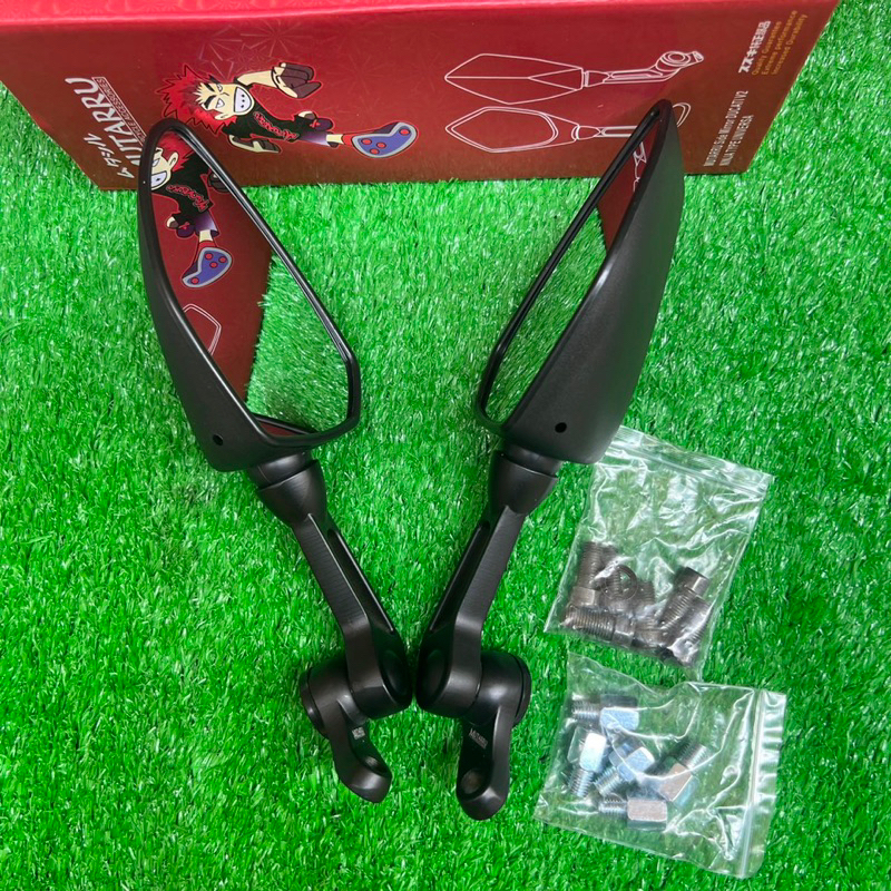 mutarru side mirror Matte black Ducati Type | Shopee Philippines