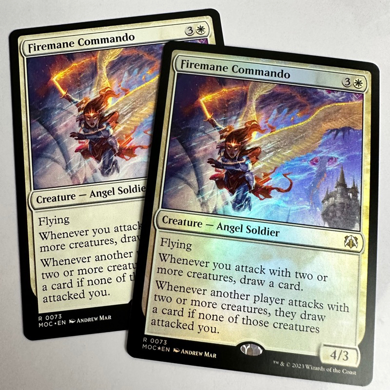 FIREMANE COMMANDO | ANGEL | MOM MARCH OF THE MACHINE | WHITE | MTG MAGIC THE GATHERING | Shopee ...