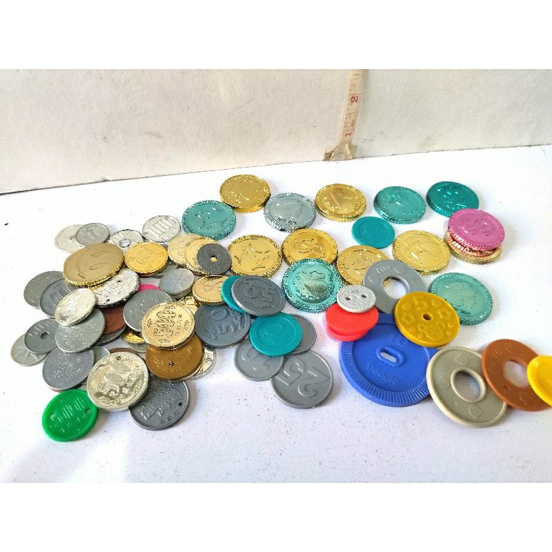 Preloved assorted pretend play coins | Shopee Philippines