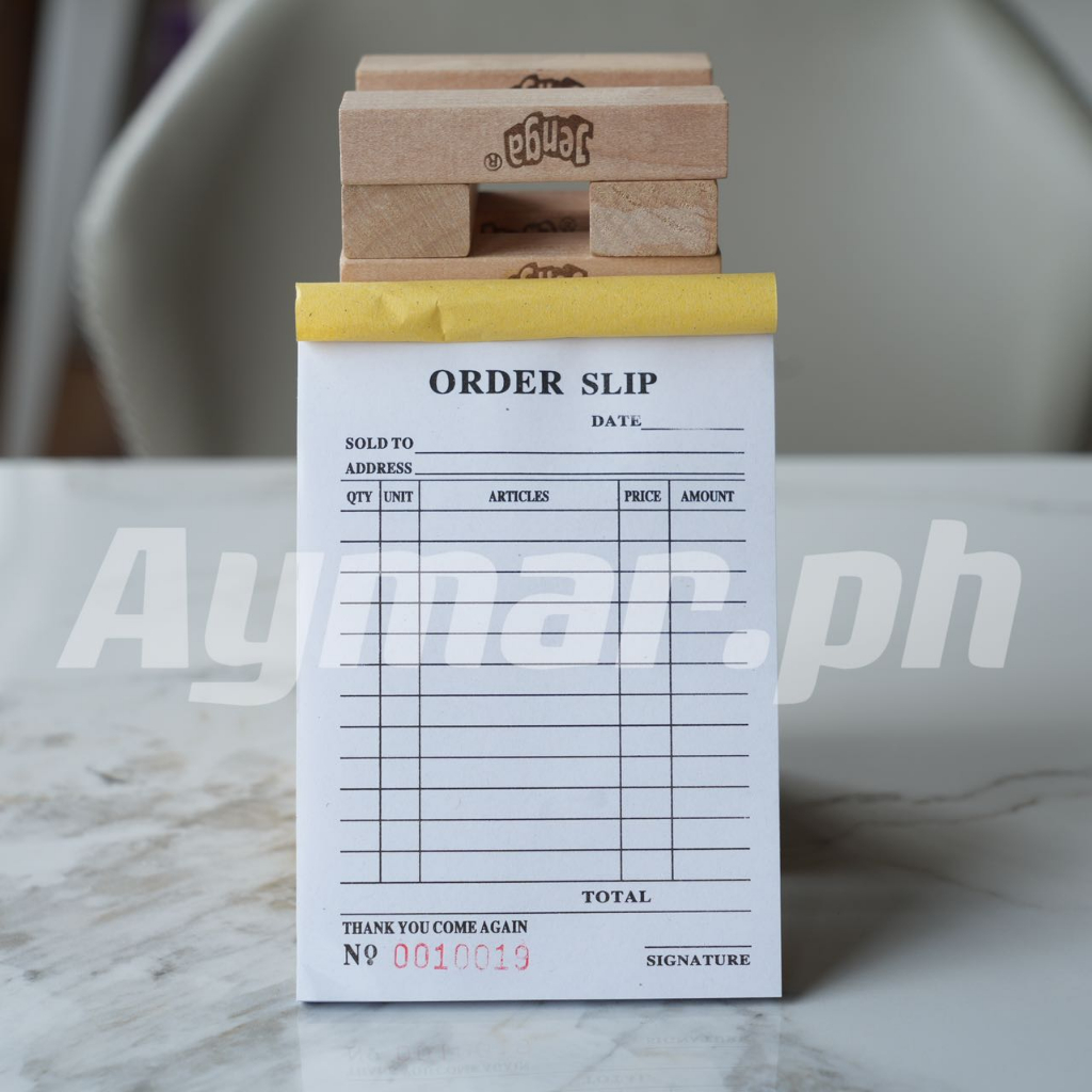 Order Slip List 9x13cm duplicate and triplicate carbonized paper ...