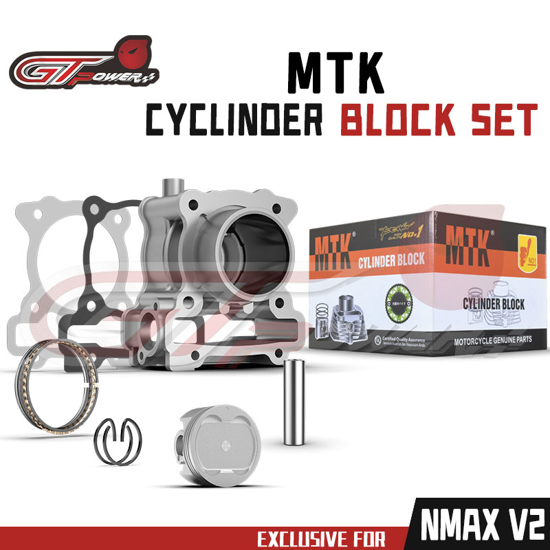 MTK Cylinder Block Set NMAX V2 STD Φ58MM | Shopee Philippines