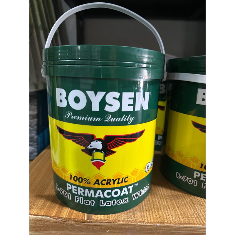 Boysen Permacoat B701 flat latex white 4 liters | Shopee Philippines
