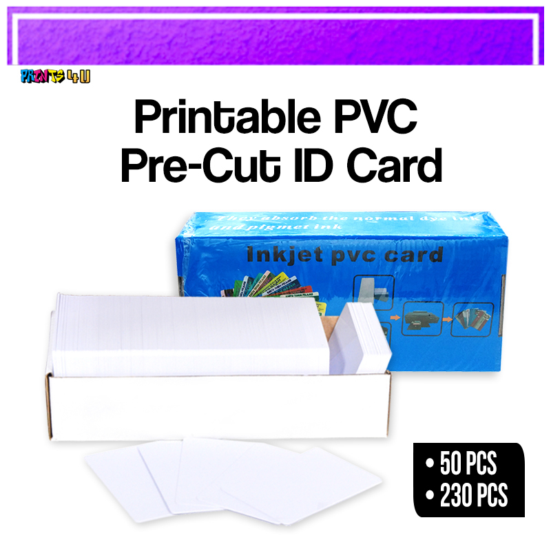 Printable Pvc Pre-Cut Cards For Direct Id Printing | Shopee Philippines