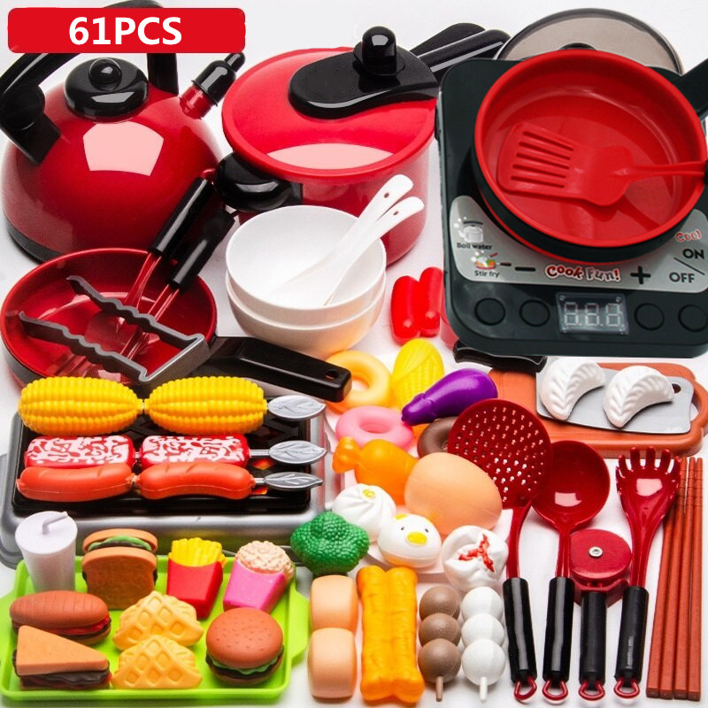 kitchen toys for girls Cooking toys for kids BBQ Grill Pretend play ...