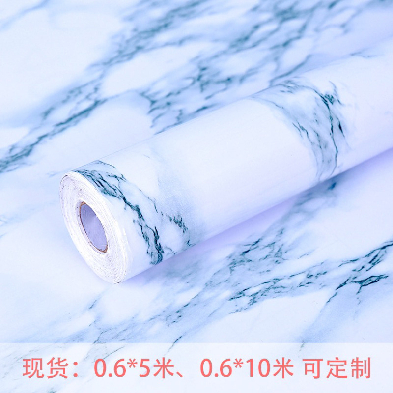 Marble Kitchen decorate Wallpaper Waterproof and Oil proof Stickers thickening Table sticker ...