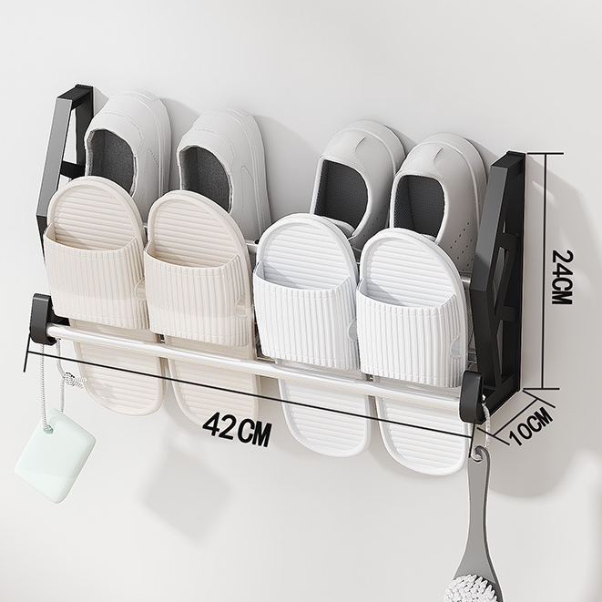 LHK Wall Shoe Rack Mounted Shoe Shelf CloseWall Hanging Shoe Rack Space ...