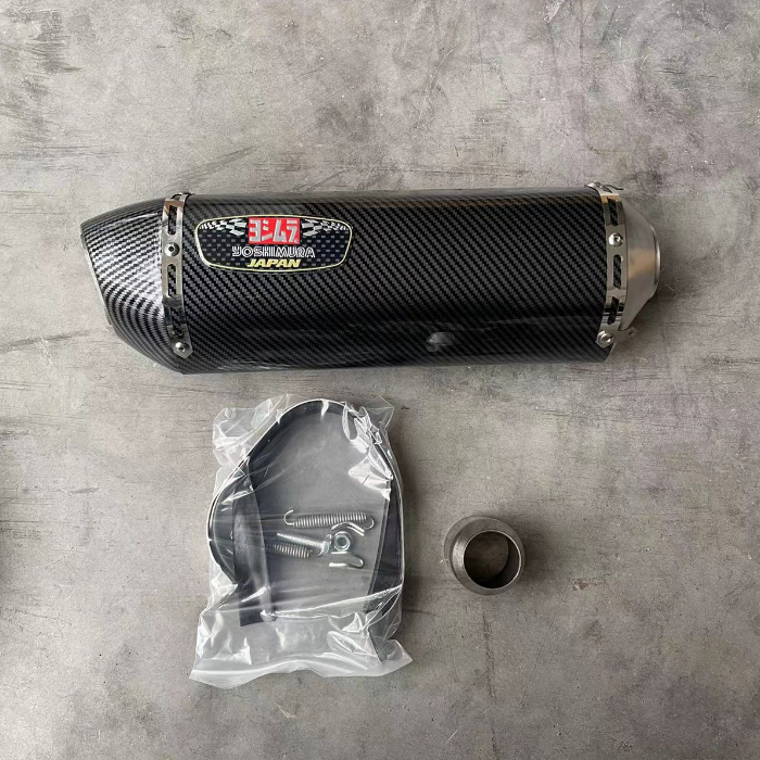 R77 Yoshimura Carbon Fibre Big 420mm length (51mm inlet) with muffler | Shopee Philippines