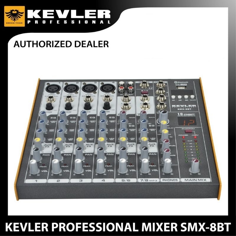 Kevler 8 Channel Mixer SMX-8BT Original | Shopee Philippines