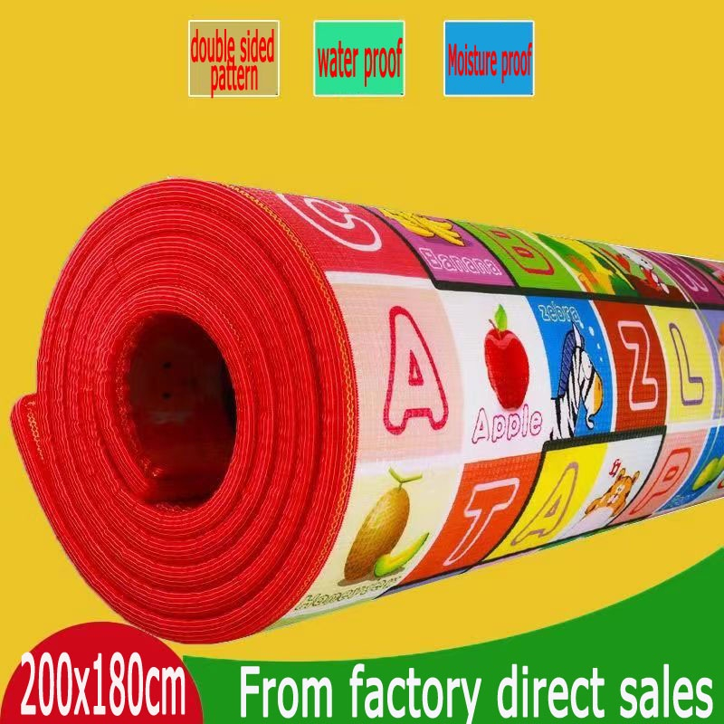 Baby creeping mat double sided children non-slip cartoon mat floormat ...