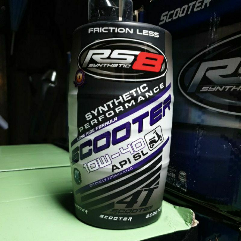 RS8 ECO SCOOTER ENGINE OIL 10W 40 800ml | Shopee Philippines
