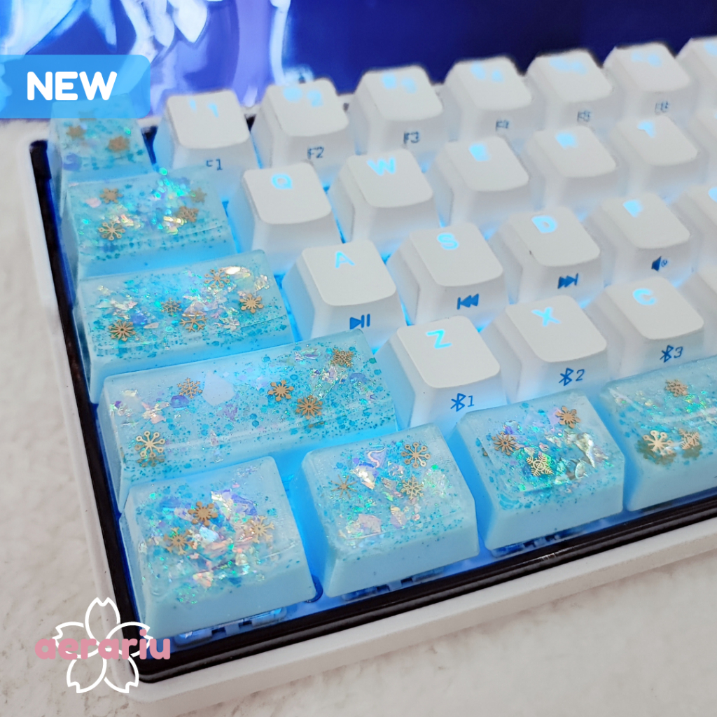 GENSHIN IMPACT - Eula Theme Keycaps for Mechanical Keyboard - MX ...