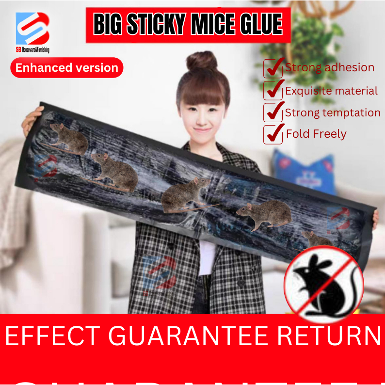 Big Sticky Mice Glue Trap 1.2M Mouse Board High Effective Rodent Rat ...