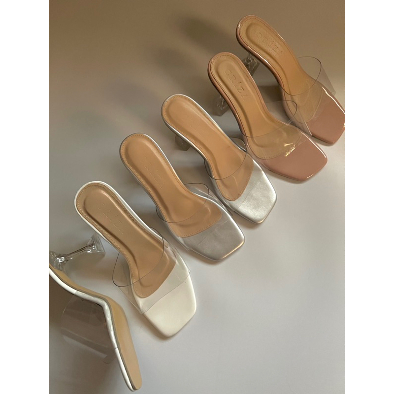 CRIZA SHOES MONET 3" TRANSPARENT HIGH HEELS | Shopee Philippines