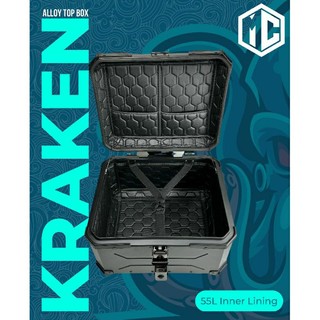 MC KRAKEN 55L ALLOY TOP BOX WITH FREE MC CAP | Shopee Philippines