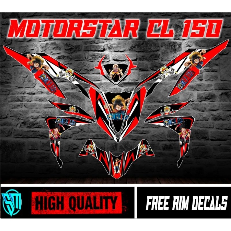 Motorstar CL 150 full body decals, Laminated | Shopee Philippines