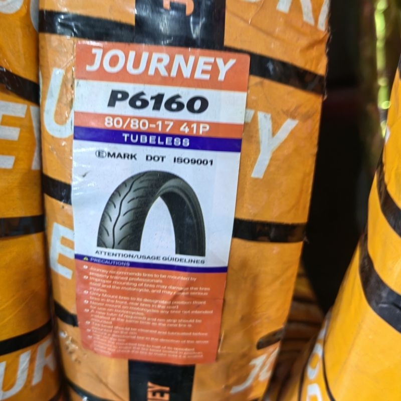 JOURNEY QUALITY TUBELESS TIRES P616 SIZE17 70/90 80/90 80/80 90/80 100/ ...