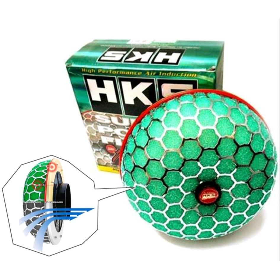 HKS Super Power Flow Air Intake Filter, 80MM Mushroom Style 1pc (3.25" inlet) | Shopee Philippines