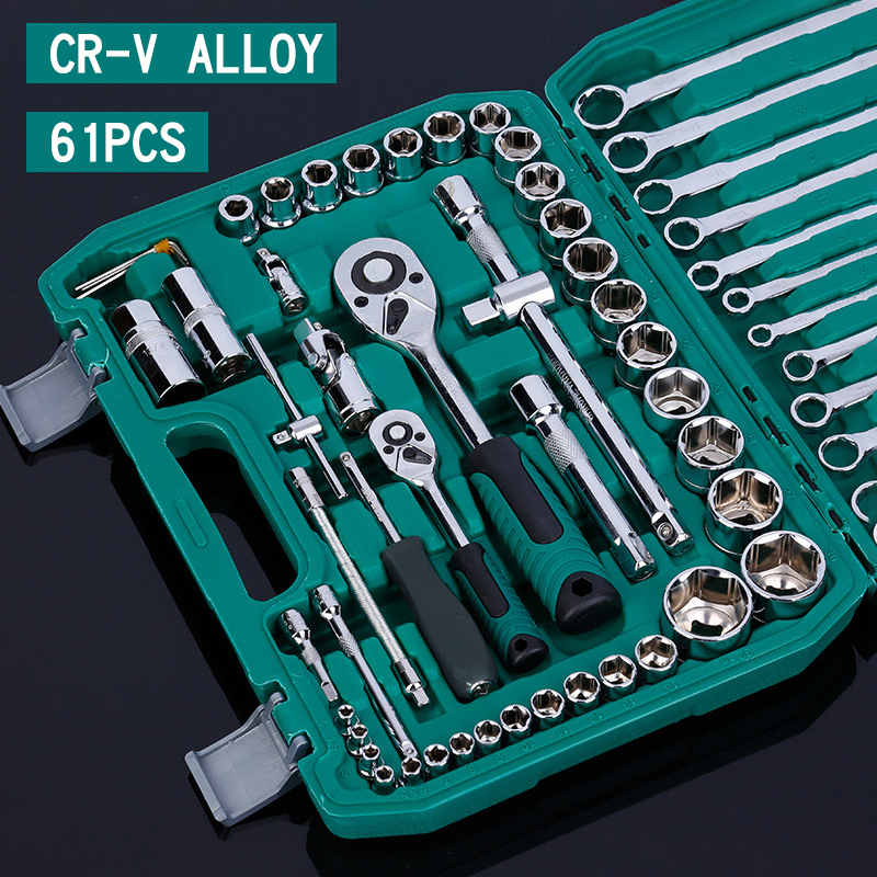 61pcs Automotive Repair Tools Set For Motorcycle Car Torque ratchet ...