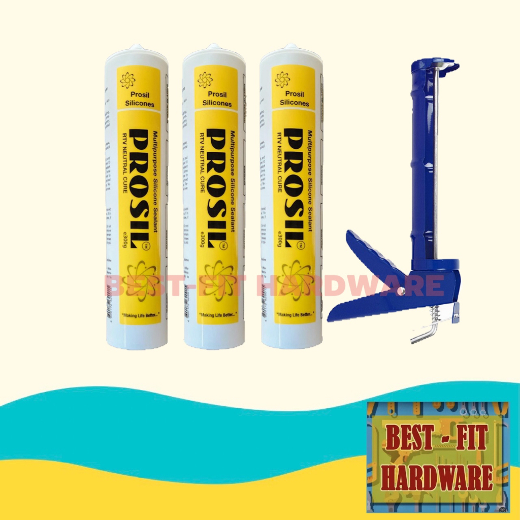 PROSIL / PRO-SIL / PRO SIL TFE SILICON SEALANT CLEAR WHITE BLACK | Shopee Philippines