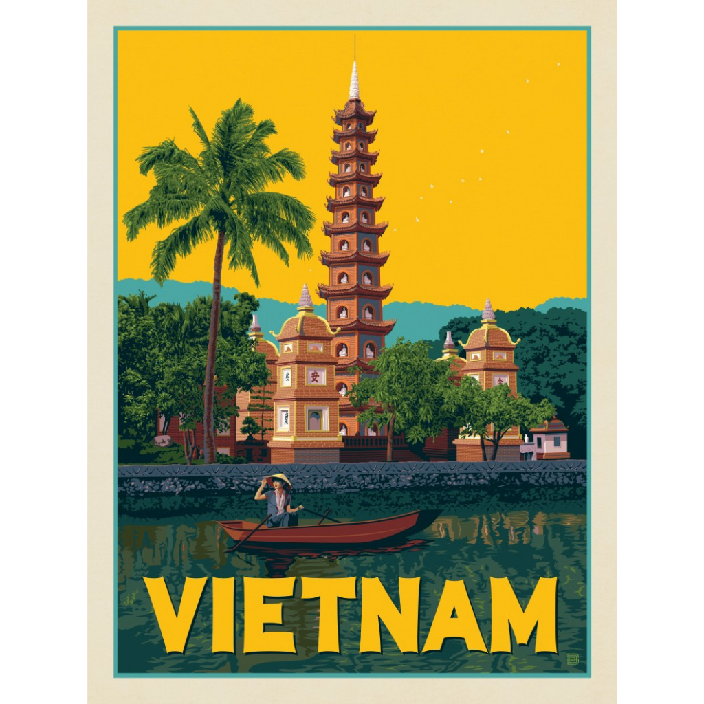 International Vintage Design Rubber Ref Magnet - (Vietnam) Vintage ...