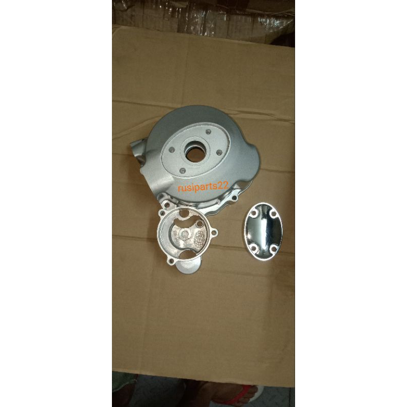 Rusi tc macho125/150/dL150 magneto cover with emblem orig. | Shopee ...