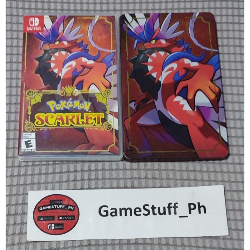 Pokemon scarlet w/ steelcase (nintendo switch game) [physical game ...